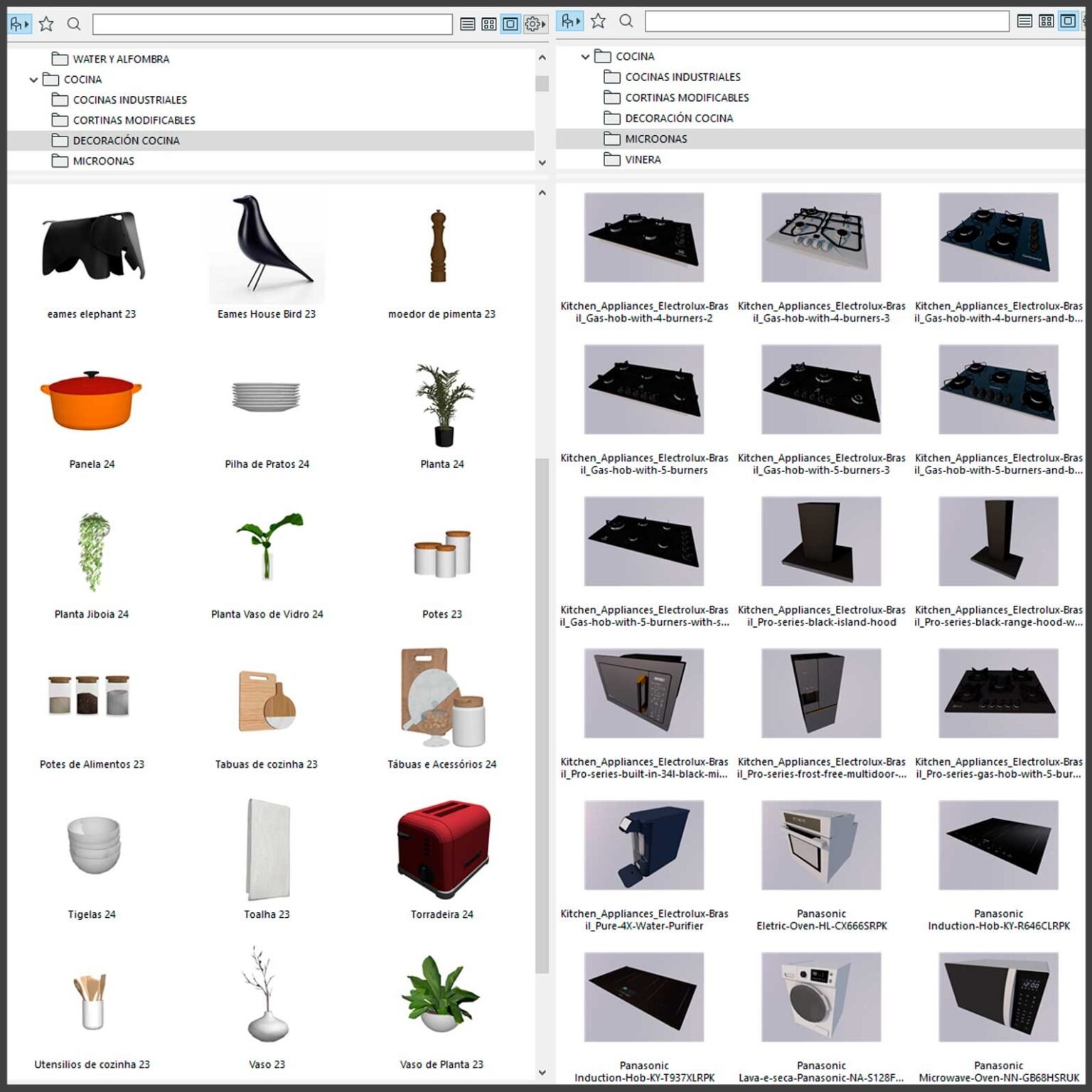 MOBILIARIO 3D PARA ARCHICAD - VIMOD